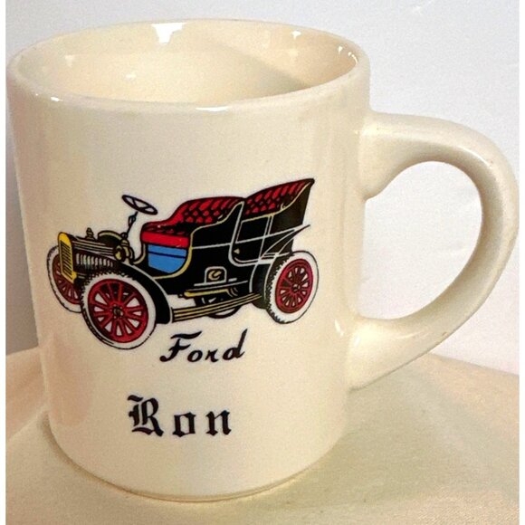 Unknown | Dining | Ron Ford Coffee Mug Cup Antique Car Auto Hot Cold ...